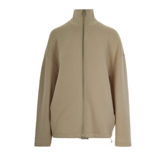 Remain Femme, Sweatshirts et sweats &agrave; capuche, Beige, Taille: 36 FR Veste Zipp&eacute;e Douce