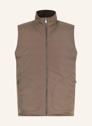 Fioroni Cashmere Fioroni Daunenweste Zum Wenden Mit Merinowolle beige