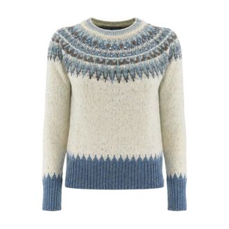 Ermanno Scervino Femme, Pulls, Beige, Taille: 42 FR Pull col rond