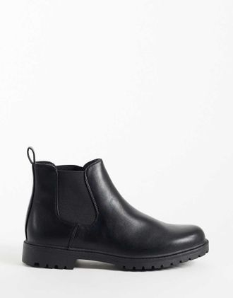 Jack & Jones Chelsea-Stiefel zum Hineinschl&uuml;pfen in Braun