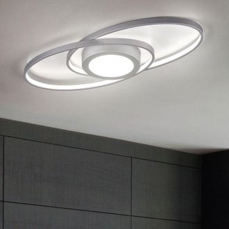 Reality Reality Leuchten - Plafonnier Galaxy Double Spirale Titane Led 27w Eclairage Trio Dimmable