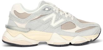 New Balance Womens Sneakers 9060 Suede Inserts Lone Star Grey - Stonewar Calfskin Trainers