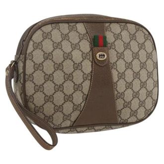 Gucci Pochette en plastique Pre-owned - Femme - Pre-owned - Beige - Taille: ONE Size