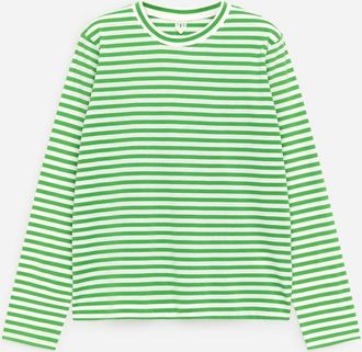 Arket Signature-Langarmshirt -Gr&uuml;n