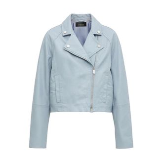 Pinko Carlene Lederjacke - - Jackets - Damen - Blau - XS