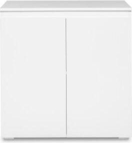 Finori Weißer Schrank 80x80x40 mit zwei Türen und einem Regal - Messina