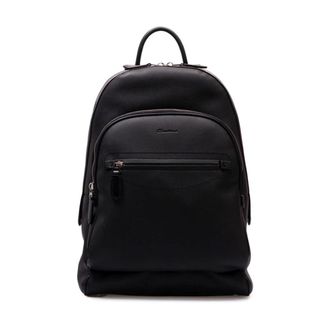 Santoni Stylischer Rucksack f&uuml;r den t&auml;glichen Gebrauch - - Bags - Herren - Schwarzk - ONE SIZE
