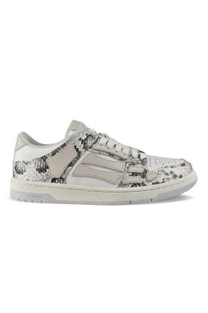 Amiri Low-Top Sneaker - Low-Rise Beige And White Sneakers With Python-Effe - Gr. 41 (EU) - in Grau - f&uuml;r Damen