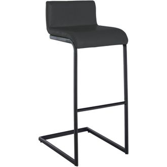 Clp Tabouret de bar Newport Gris fonc&eacute; Similicuir