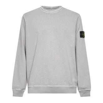 Stone Island Homme, Sweatshirts et sweats &agrave; capuche, Gris, Taille: XL SweaT-shirt ras du cou coupe classique