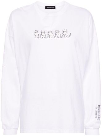 Undercover t-shirt en coton &agrave; imprim&eacute; graphique - Blanc