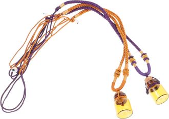 Valiclud 2 Stück Nachfüllbare Parfümflaschen Halsketten in Braun Duftanhänger für Ätherische Öle Dekorative Flakons als Schmuck Langlebig und Einfach zu Befüll