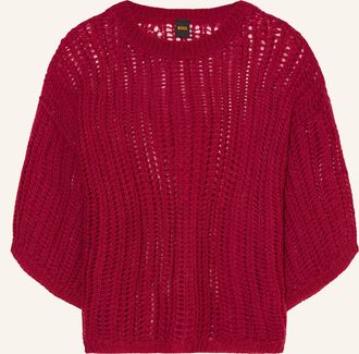 HUGO BOSS Pullover Frug Mit 3/4-Arm Und Mohair rot