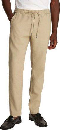 Tommy Hilfiger Herren Harlem Sorona Linen MW0MW38801 Chino, Khaki, 33W / 34L, Khaki (Sandelholz), 33 W/34 L