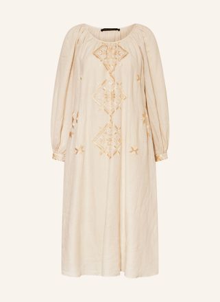 Greek Archaic Kori Strandkleid Lefkada Mit Glitzergarn beige
