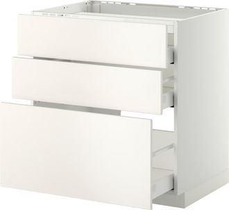 IKEA METOD / MAXIMERA Unterschr.f Kochf/3 Fronten/3Sch