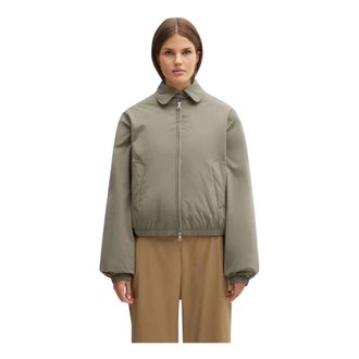 Our Legacy Cropped Avenue Puffa Jacke - - Jackets - Damen - Gr&uuml;n - L