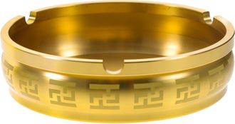 Amosfun Messing Aschenbecher Metall Rund Vintage Aschenbecher F&uuml;r Innenbereich Wohnzimmer Desktop Kompakt Reinigung