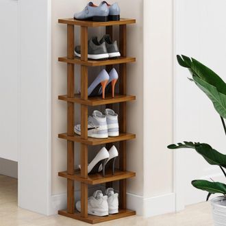 Generic Schmales Schuhregal aus Bambus, Platzsparendes DIY-Schuhregale for Den Boden, Schuhst&auml;nder for Eingangsbereich, Wohnzimmer, Schlafzimmer und Balkon