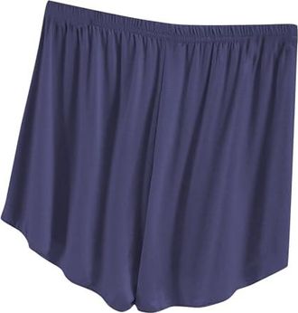 Generic Short de nuit grande taille pour femme, short d&eacute;contract&eacute; &agrave; jambe large pour femme, pantalon de pyjama super doux, couleur unie, pantalon de pyjama ta