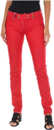 Met Wendbare Lange Hose mit G&uuml;rtelschlaufen - - Trousers - Damen - Rot - W25