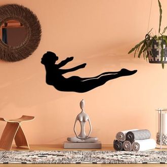 Hanah Home Stylish Black Decorative Metal Wall Accessory, 60 x 26 cm | 100% Metal, 1.5 mm Thickness | Perfect for Modern Home Decor & Unique Wall Art