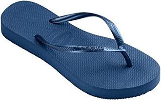 Havaianas Slim Flatform, Tongs Élégantes, Durables et Polyvalentes, Avec Plateforme de 2,5 cm, Fines Lanières, Femme