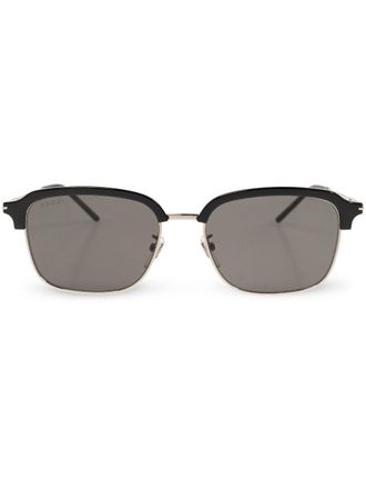 Gucci lunettes de soleil &agrave; monture carr&eacute;e - Noir