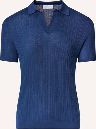 Kiefermann Kiefermann Strick-Poloshirt Bortiso Aus Merino blau
