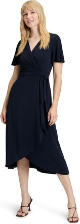 Vera Mont Damen Jerseykleid Kurzarm 44, Night Sky