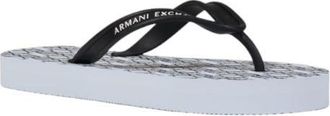 A|X Armani Exchange Rubber Flip-Flop Sandals - White