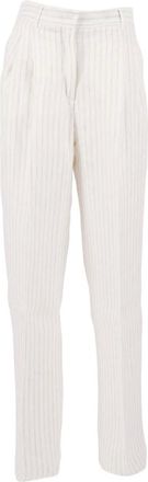Max Mara Femme, Pantalons, Beige, Taille: 42 FR Pantalone lungo Fonte