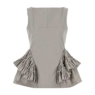 Dries Van Noten Femme, Blouses et Chemises, Gris, Taille: 42 FR Casey Top