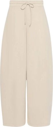 Max Mara Olmo Technical Cotton Jersey Hose - - Trousers - Damen - Beige - XS