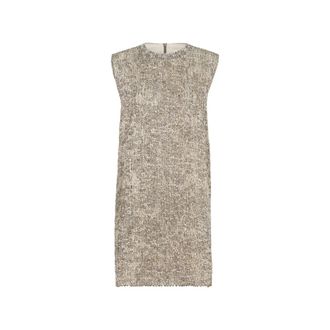 Brunello Cucinelli Gl&auml;nzendes Craquel&eacute;-Stickerei-Minikleid - - Dresses - Damen - Beige - S