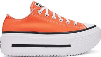 Converse Sneakers aus Stoff Chuck Taylor All Star Lift Double Stack Platform A16284C Rot