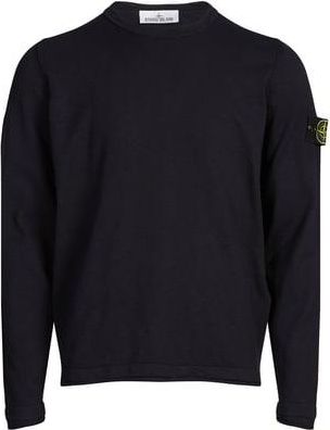 Stone Island Pull &agrave; col rond en coton m&eacute;lang&eacute;