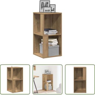 vidaXL Holzregal - Eckregal Artisan-Eiche 33x33x67 cm Holzwerkstoff