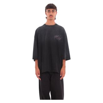 Willy Chavarria Homme, Tops, Noir, Taille: M Sad Papi Buffalo Tee