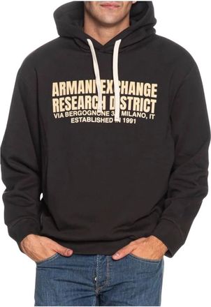 A|X Armani Exchange SweaT-shirt Punto - Homme - Sweatshirts et sweats &agrave; capuche - Noir - Taille: XL