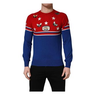Dolce & Gabbana Homme, Pulls, Multicolore, Taille: M CrewNeck Pullover