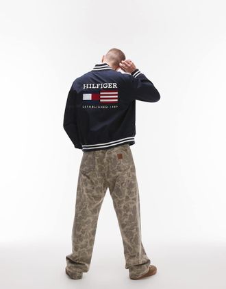 Tommy Hilfiger Americana - Bomber style universitaire - Bleu marine