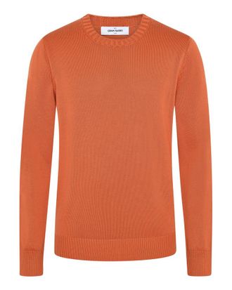 Gran Sasso Softer Rundhals-Pullover aus &auml;gyptischer Baumwolle in