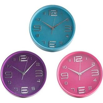 Desconocido B and B Farben-Uhr, Rosa/Blau/Violett, bestehend aus bunt, Einheitsgröße