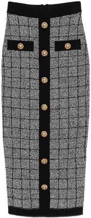 Balmain Jupe Longue - Noir