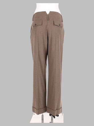 Alysi Wide-Leg Tailored Trousers - Beige