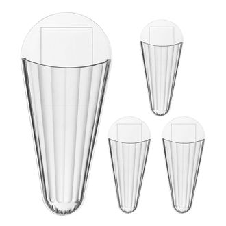 NUOBESTY 4er-Set K&uuml;chenscherehalter zur Wandmontage - Selbstklebende Scherenablage mit Abflussl&ouml;chern - F&uuml;r die Aufbewahrung von Scheren im B&uuml;ro oder Zuhause -