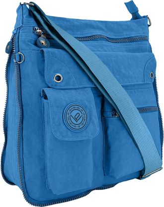 EkaVale leichte Damen-Umh&auml;ngetasche - Praktische Crossbody-Handtasche - mit vielen f&auml;chern - Schultertasche wasserabweisende Damentasche (Royal-Blau)