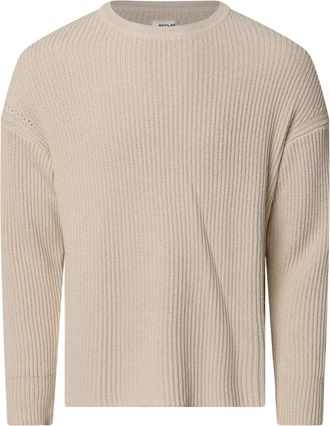 Replay Pullover f&uuml;r Herren, Rundhalsausschnitt (Cremefarbe)