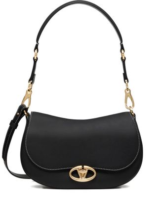 Valentino Garavani petit sac porté épaule Ohval - Noir